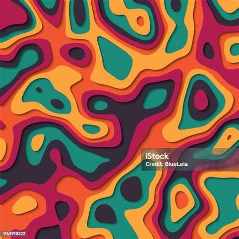 생생한 색상의 3d 효과로 배경을 잘라 낸 종이 조각 아트 벡터 일러스트레이션 0명에 대한 스톡 벡터 아트 및 기타 이미지 0명 3차원 형태 개념 Istock