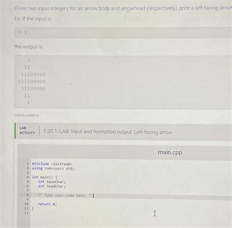 Solved Given Two Input Integers For An Arrow Body And