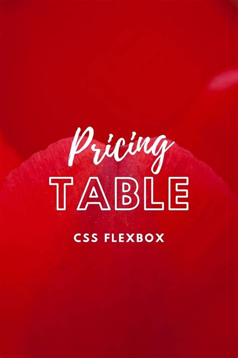 Pricing Table With Css Flexbox Pricing Table Css Retail Logos