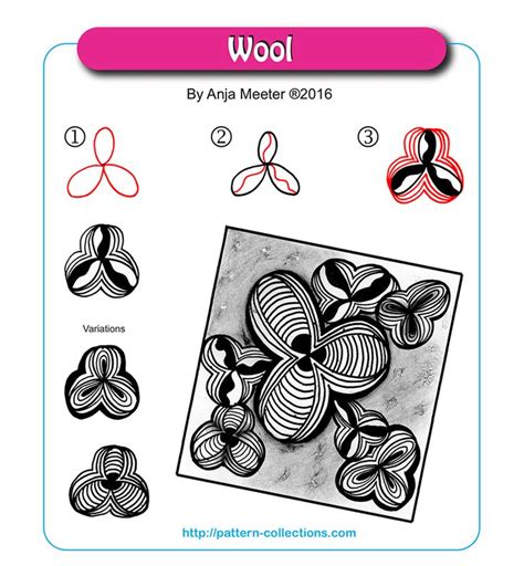 Echo Lines Zentangle Patterns Tangle Patterns Tangle Pattern