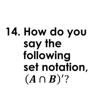 Identify Set Notation By Abaco Education Zone TPT