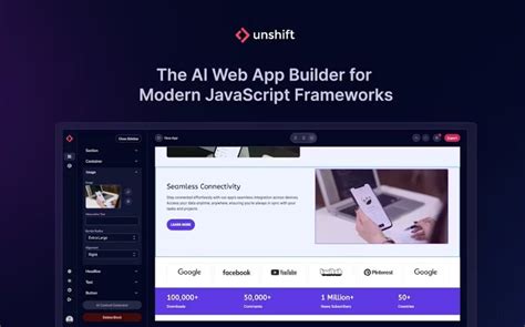 Unshift Ai A Web App Generator For Javascript Frameworks Like Nextjs