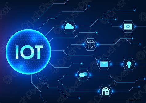 Internet Of Things Technology With Letters Iot In A Technology Stock Vector 6341477 Crushpixel