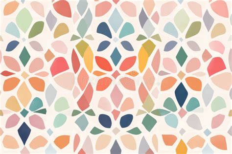 Intricate Geometric Lines Create A Cultural Pattern In Soft Pastel Shades For Modern Packaging