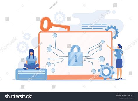 Cryptographic Officer System Administrator Create Algorithm Stock Vector Royalty Free