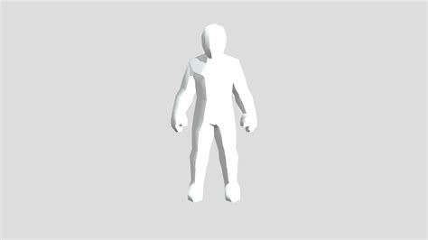 cel shaded low poly rigged character download free 3d model by