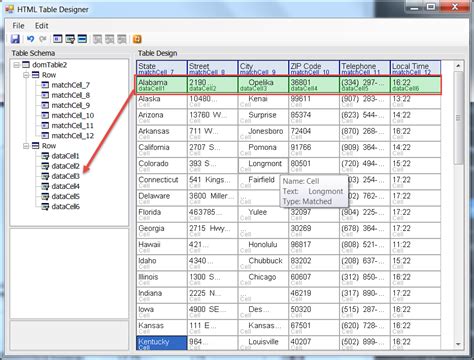 Html Table Designer