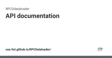 api documentation — rpcddataloader 0 2 1 dev0 documentation