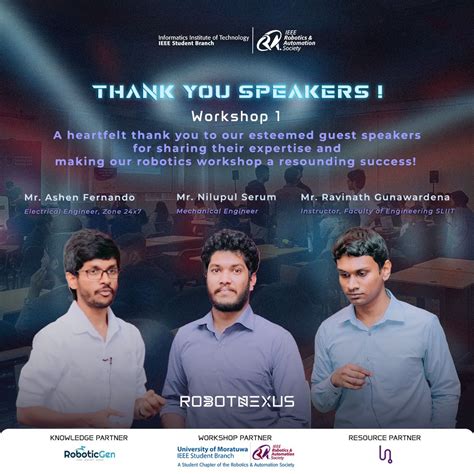 Ashen Fernando On Linkedin Happy To Be Apart Of This Event Held By Ieee Robotics And Automation