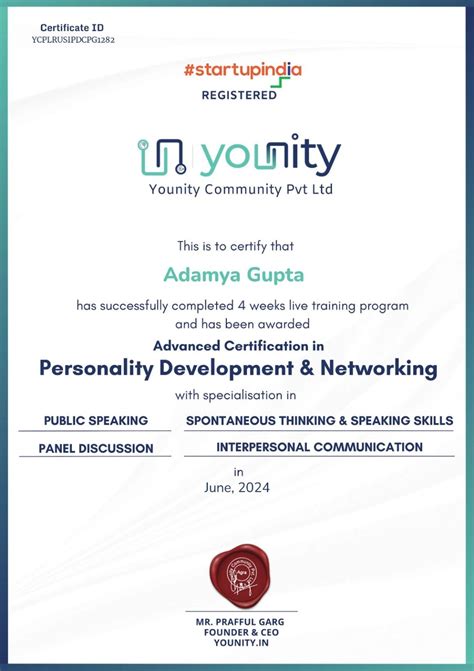 Adamya Gupta On Linkedin Personaldevelopment Networking Younity