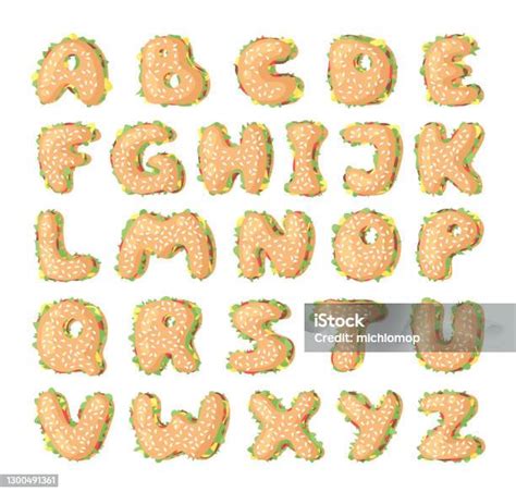 손으로 그린 만화 버거 알파벳 번호와 표지판 패스트 푸드 벡터 글꼴 맛있는 일러스트 식사 와 텍스트 플랫 스타일 컬렉션 겨자에 대한 스톡 벡터 아트 및 기타 이미지 Istock