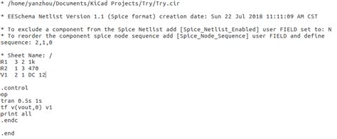 ground kicad netlist output gnd not labeled 0 for ngspice