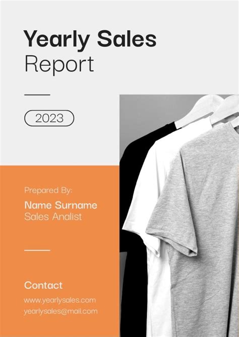 Customize And Download This Modern Yearly Sales Report Template