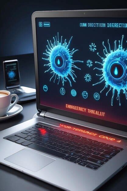 Premium Photo 3d Computer Virus Detection Icons System Error Warning