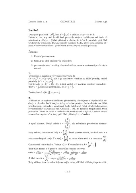 Solution Parametric Expression Of Parabola Studypool