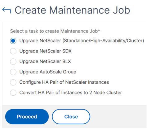 Use Jobs To Upgrade Citrix Adc Instances Configuration Jobs And Templates