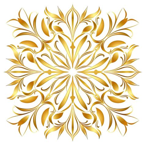 Premium Ai Image Golden Pattern