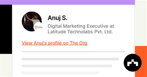 Anuj S Digital Marketing Executive At Latitude Technolabs Pvt Ltd