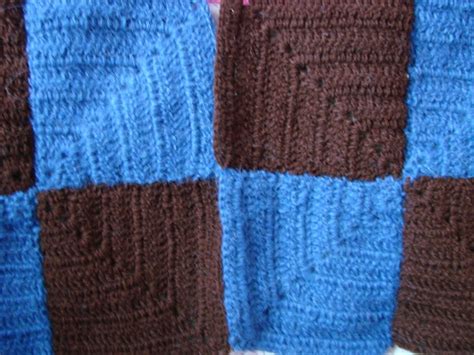 Premium Photo Crochet Texture Colorful Squares Pattern Crochet Knit