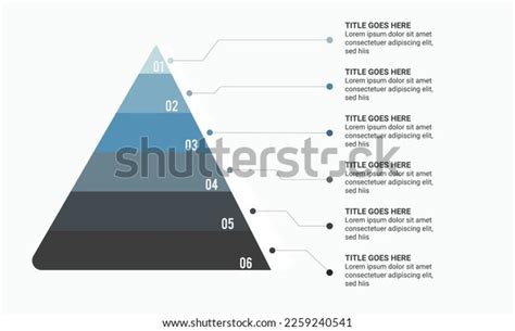 Pyramid Hierarchy Infographic Template Design Stock Vector Royalty Free