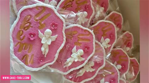 Бисквитки за кръщене Baptism Cookies Youtube