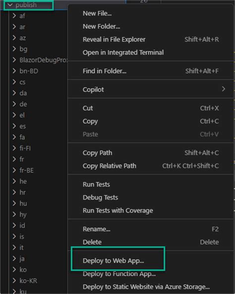 Publish A Blazor Net App With Vs Code To Azure Cpi Consulting Pty
