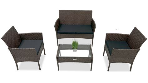 Набор садовой мебели Just Relax Классик с Ротангу со стальным каркасом Коричневый Диван стол