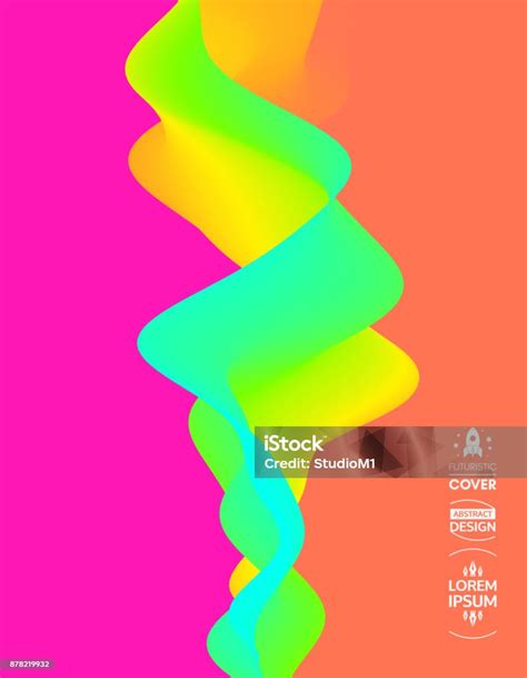 포스터 책 표지 전단지 배너에 대 한 추상 물결 모양 배경 동적 효과입니다 벡터 일러스트입니다 디자인 서식 파일입니다 0명에