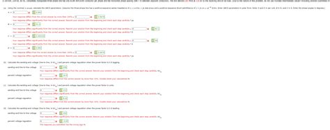 Solved B ﻿calculate The Sending End Voltage Line To Line