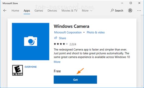 Windows 10 Camera App Password Recovery