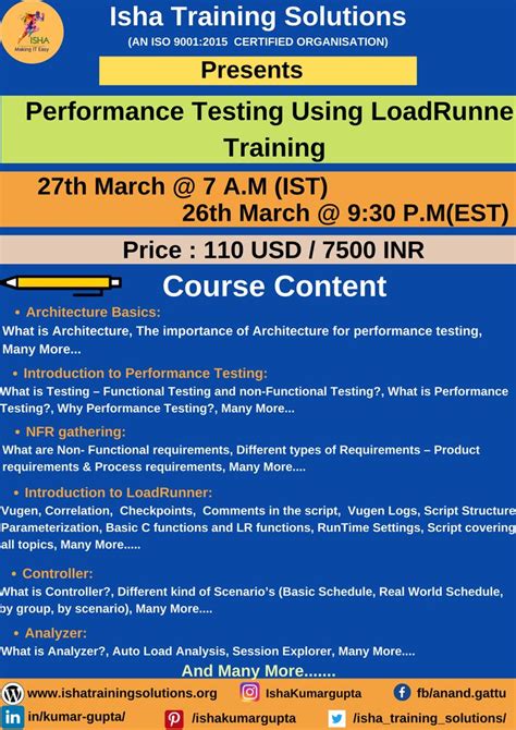 Isha Training Solutions Is Starting A New Batch For Performance