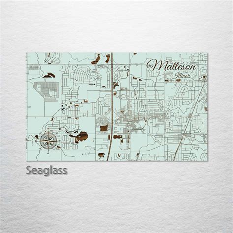 Matteson Illinois Street Map Fire And Pine