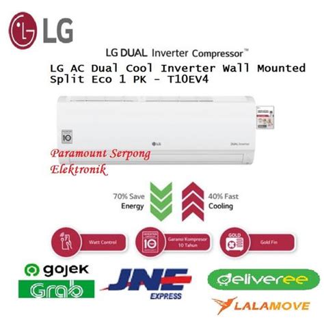 Jual Lg Ac Dual Cool Inverter Wall Mounted Split Eco Pk T Ev Instant Kota Tangerang