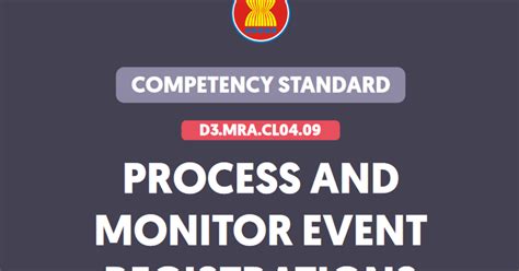 PROCESS AND MONITOR EVENT REGISTRATIONS