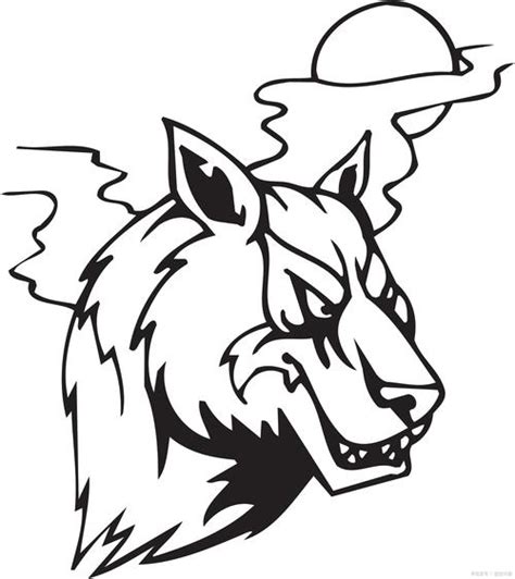 狼的简笔画卡通怎么画（高清15张） 简笔画图片大全