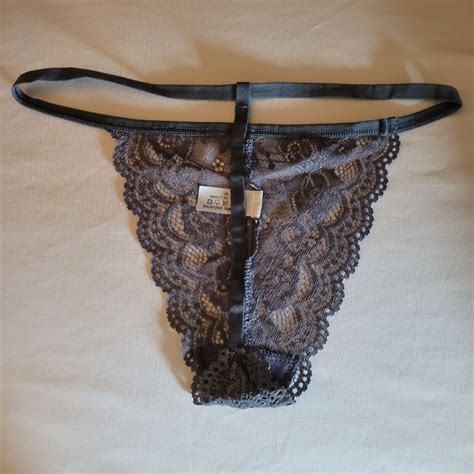 Gray Lacy Sexy Women S Thong G String Underwear Size Medium EBay