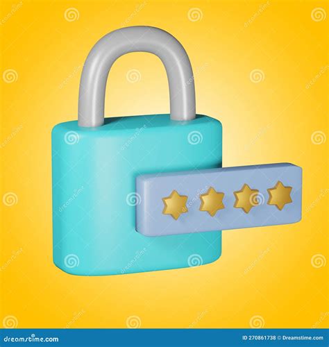 Lock With Password Cyber Security Concept 3d Render Illustration Stock Illustration Lock With Password Cyber Security Concept 3d Render Illustration Stock Illustration