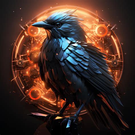 Premium Ai Image High Tech Bird Logo Bird 3d Bird Neon Lights