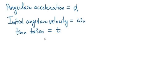 what is the final angular velocity of an object if it has an angular