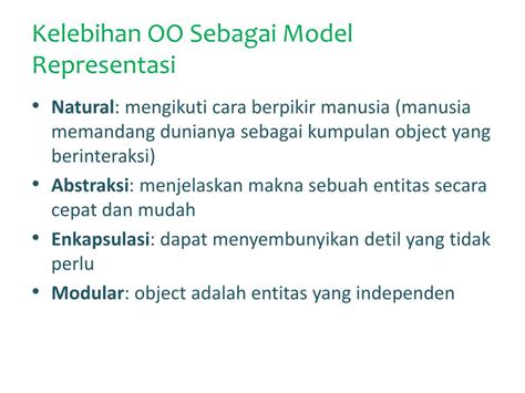 Ppt Konsep Berbasis Object Object Oriented Concept Powerpoint