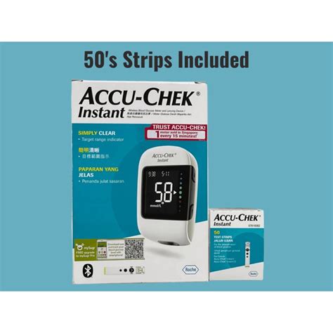 Accu Chek Instant Meter Set Mmol L Includes S Test Strips Shopee Singapore