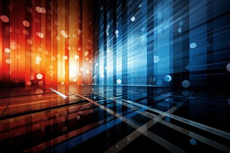 Abstract Digital Art Featuring Vibrant Colors And Geometric Patterns In A Modern Design Setting