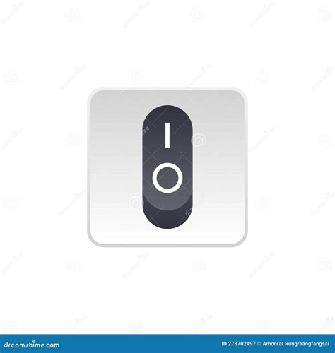 Switch Button Or Turn On Turn Off Power Stock Vector Illustration Of User Computer 278702497