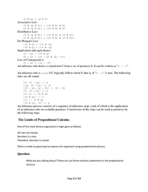 SOLUTION Propositional And Predicate Calculus Studypool