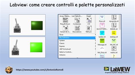 Labview Creare Controlli E Palette Personalizzate Youtube