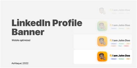 Linkedin Profile Banner Optimized For Mobile Devices Figma Community