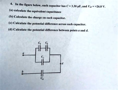 Solved Please Help A Calculate The Equivalent Capacitance B Calculate The Charge On Each