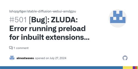 Bug Zluda Error Running Preload For Inbuilt Extensions Due To