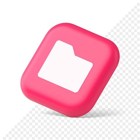 Premium Psd File Folder Archive Directory Button Cyberspace Digital