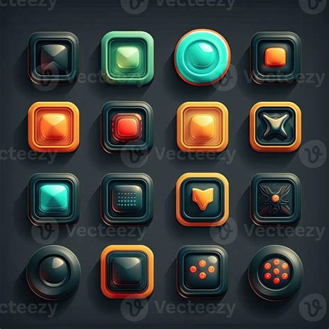 Frame Square Game Button Ai Generated 23774100 Stock Photo At Vecteezy